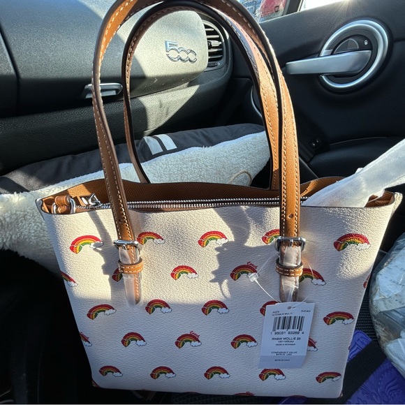 Coach | Bags | Coach Rainbow Print Bag | Poshmark